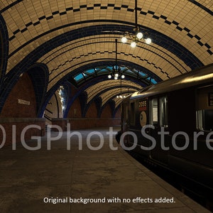 Old Subway Station Backdrop, Cosplay Digital Background, Train Station ...