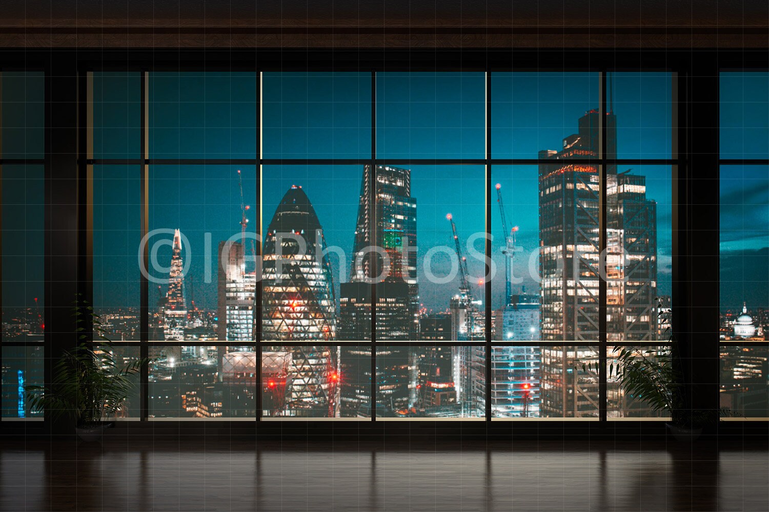 City View Through Window Digital Backdrop Business Portrait - Etsy ...