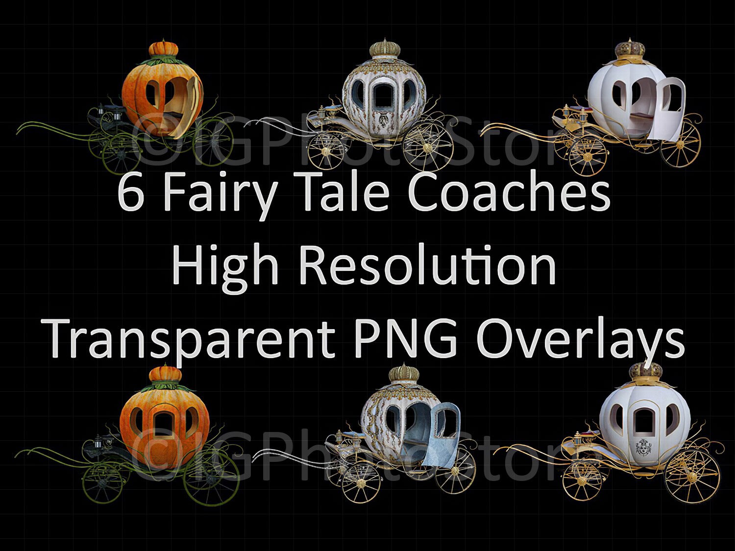 Fairy Tale Carriage Overlays Digital Photography Overlay - Etsy