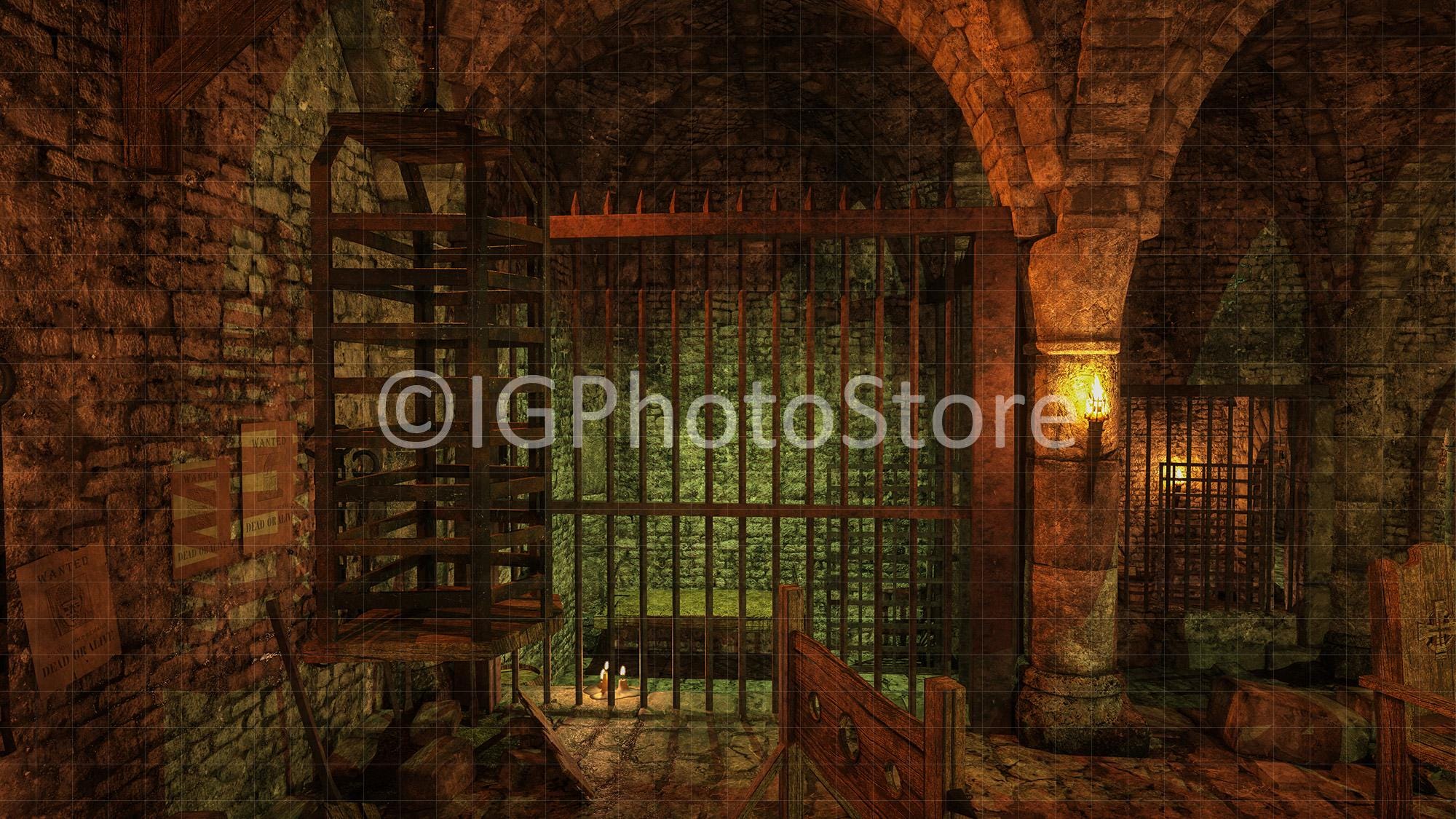 Medieval Dungeon Animated Backdrops, 4K Video Backgrounds (set of 5) - Etsy