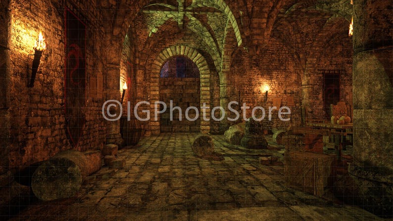 Medieval Dungeon Animated Backdrops, 4K Video Backgrounds (set of 5) - Etsy