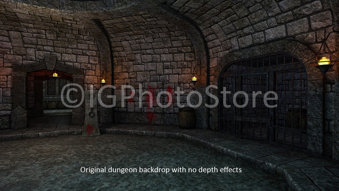 Dungeon Digital Backdrop Set, Digital Backgrounds, Cosplay Backdrops ...
