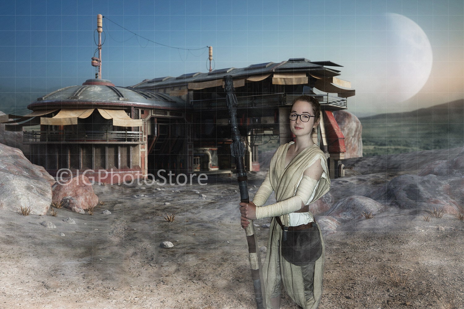 Sci Fi Cosplay Backdrop Star Base Digital Backdrop for - Etsy