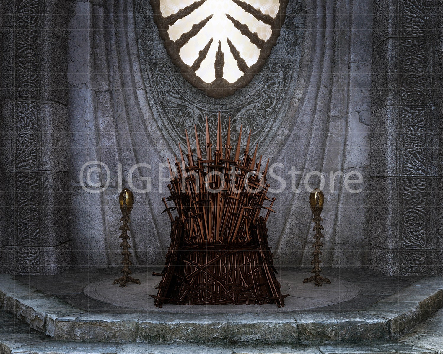 White Hair Magic Dark Evil Horror Wallpaper Background Throne Artwork