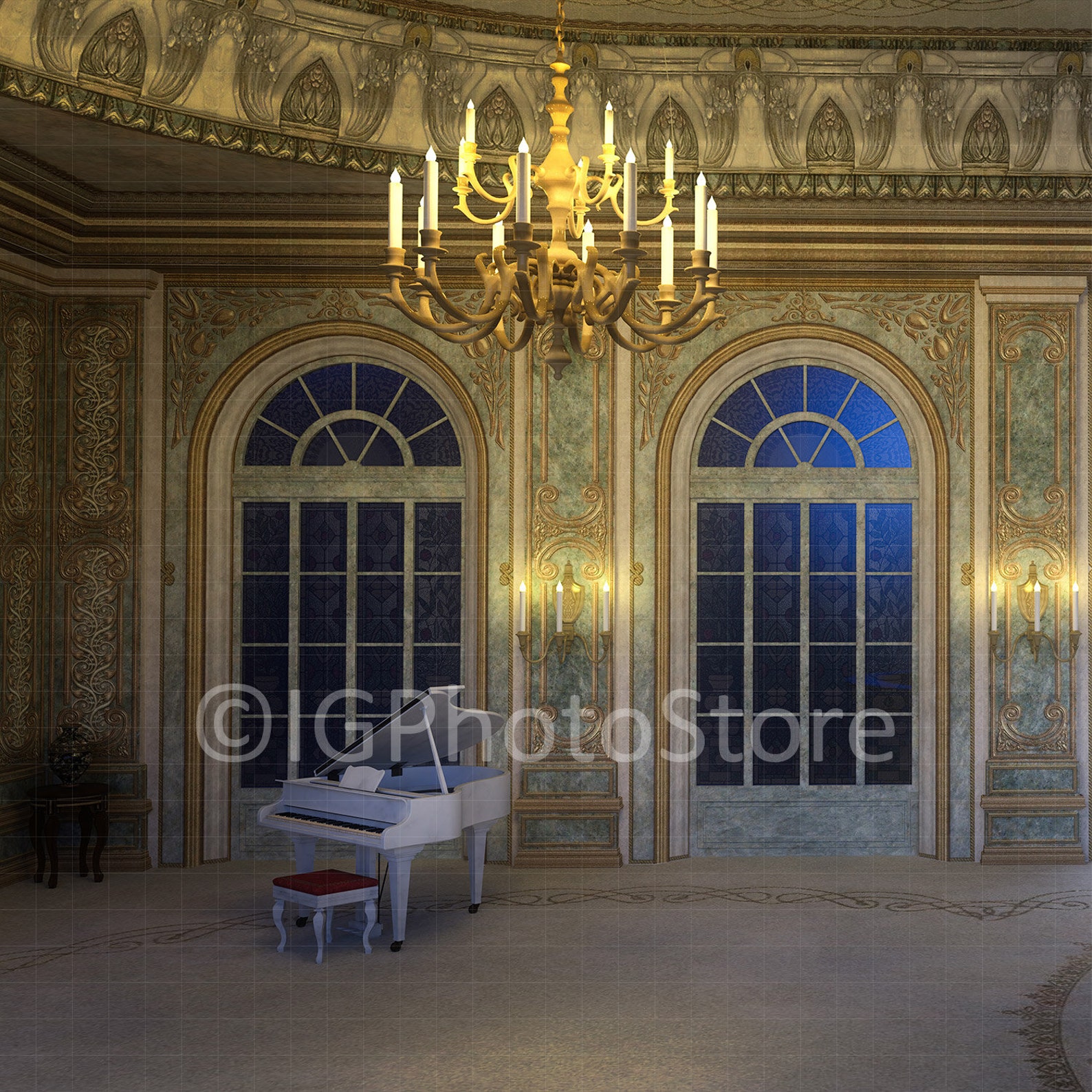 Ballroom Printable Photo Backdrop Large Sized Printable - Etsy