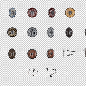Viking Shield & Weapon Digital Overlays, Medieval Weapons PNG Clipart ...