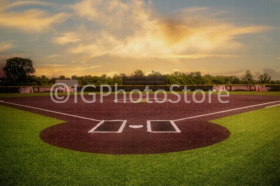 Nice Baseball Fields Sunset