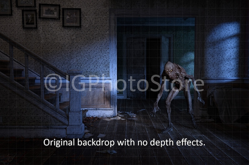 The Boogeyman Halloween Digital Backdrop Horror Digital - Etsy