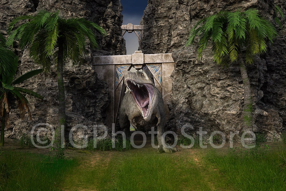 Dinosaur Digital Backdrop T-rex Digital Background | Etsy