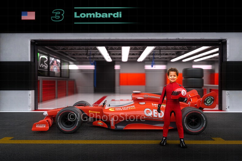 Grand Prix Driver Digital Backdrop Set Racing Car Digital - Etsy