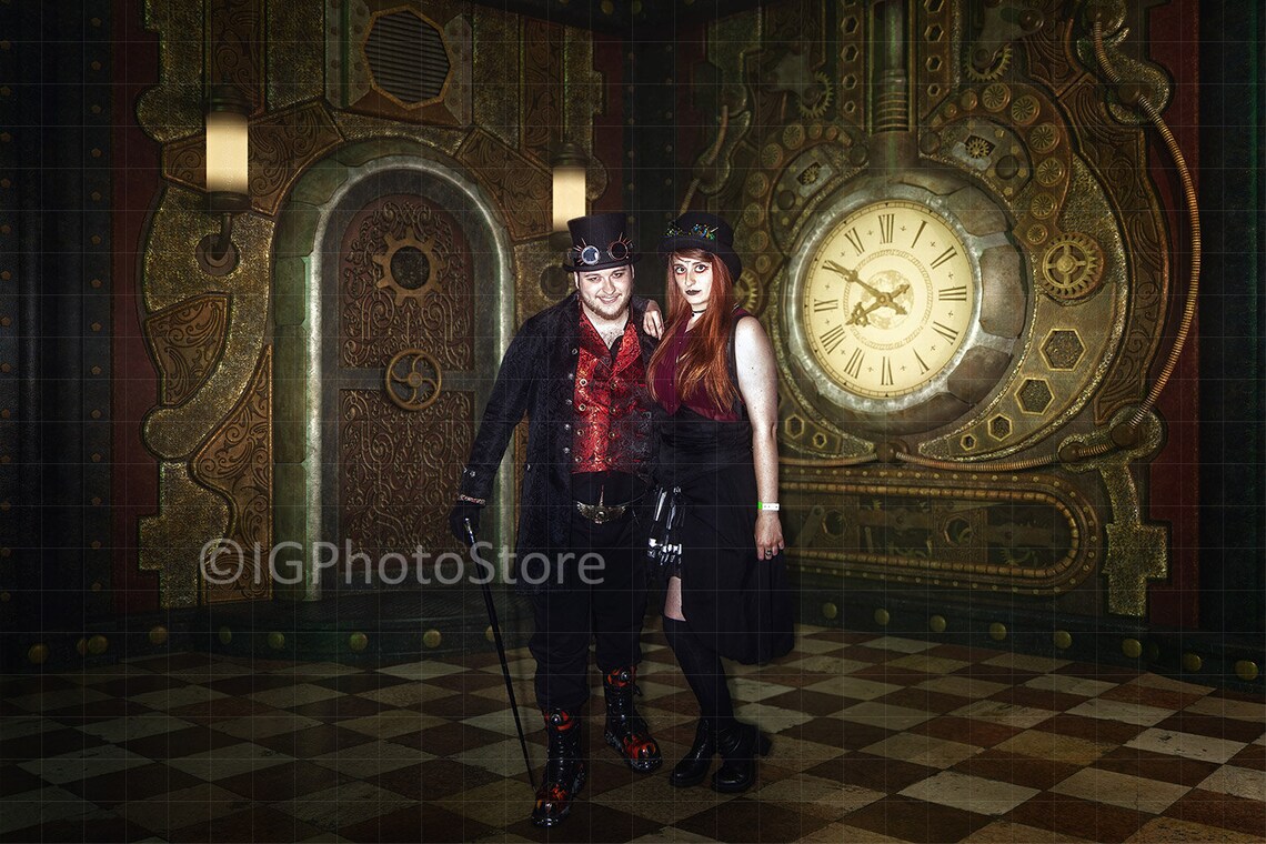 Steampunk Digital Backdrop Steampunk Cosplay Background - Etsy