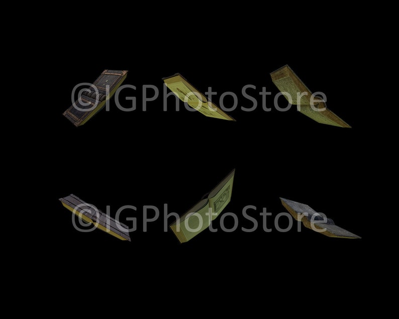 Flying Book Overlays, Transparent PNG Books, Digital Photography ...