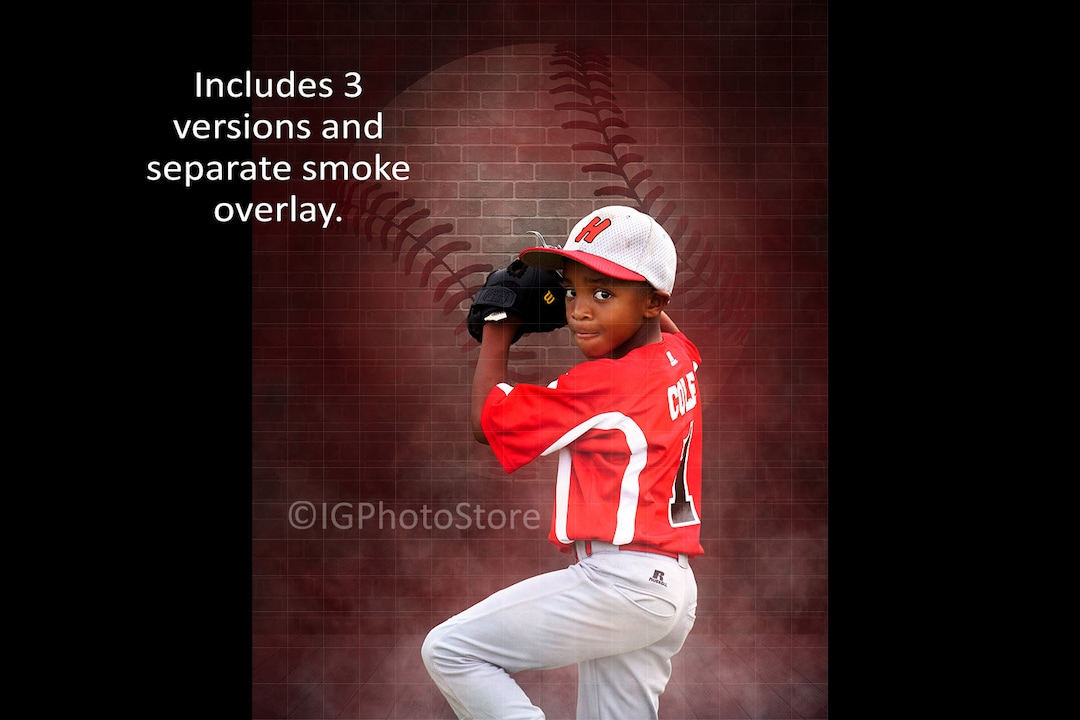 Baseball Portrait Digital Backdrop, Customisable Digital Background for ...