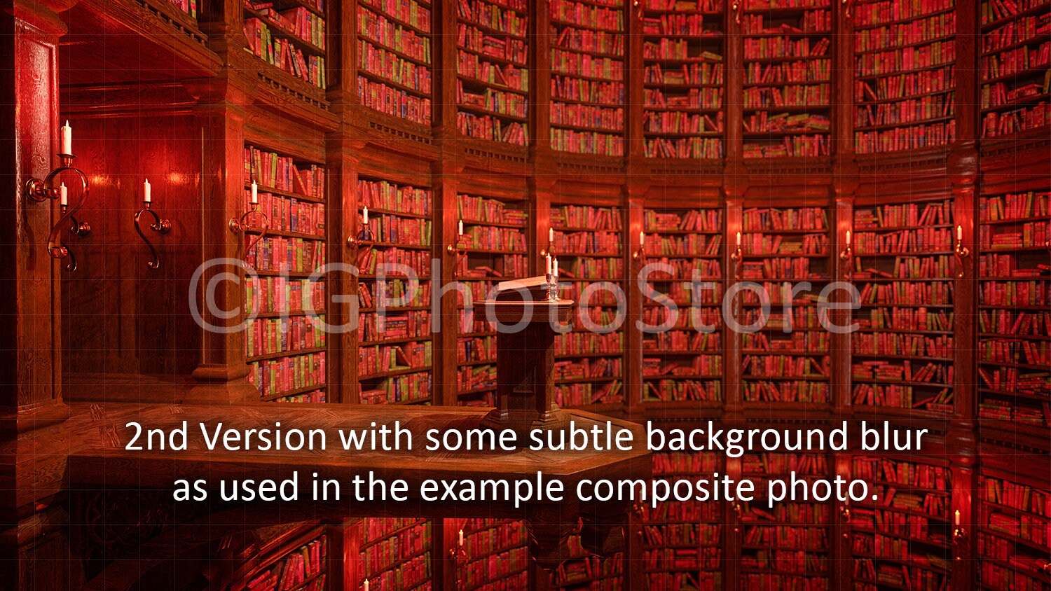 Wizard Library Digital Backdrop Library of Wizardry Digital | Etsy