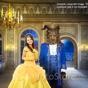 Beauty Backdrop, Belle and the Beast Background, Ballroom Digital ...