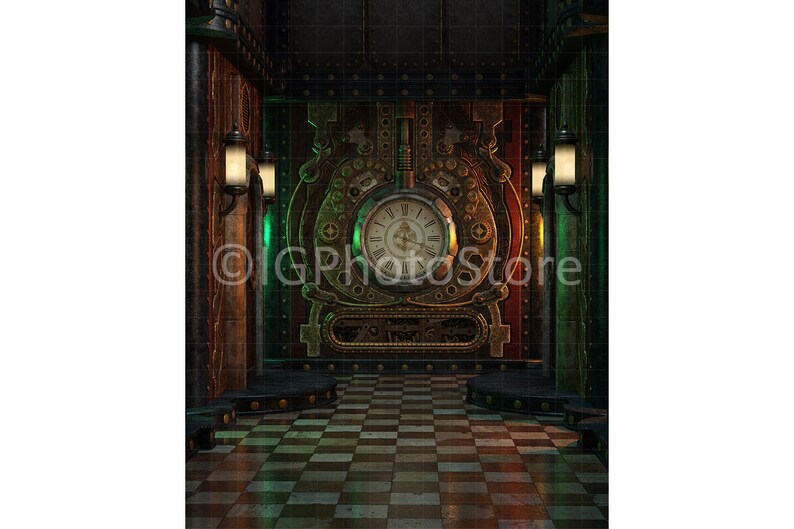 Steampunk Digital Background Cosplay Backdrop Steampunk | Etsy