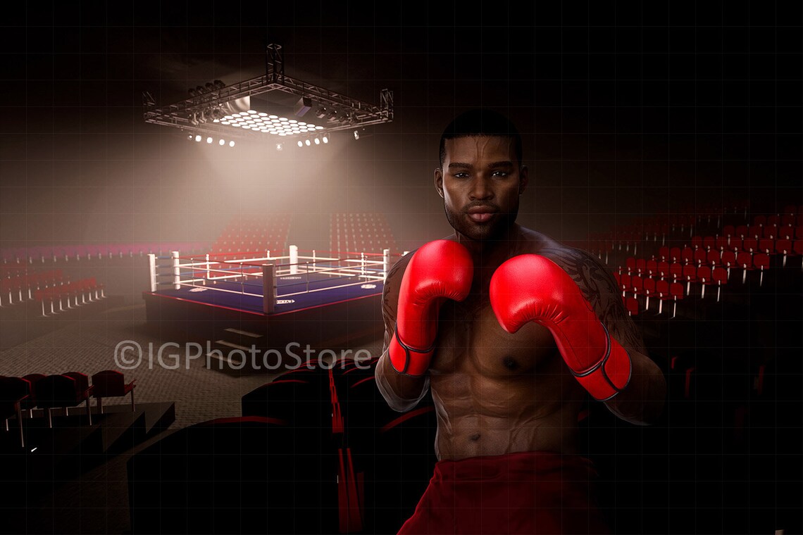Boxing Arena Digital Backdrop Boxing Ring Digital Backdrop | Etsy