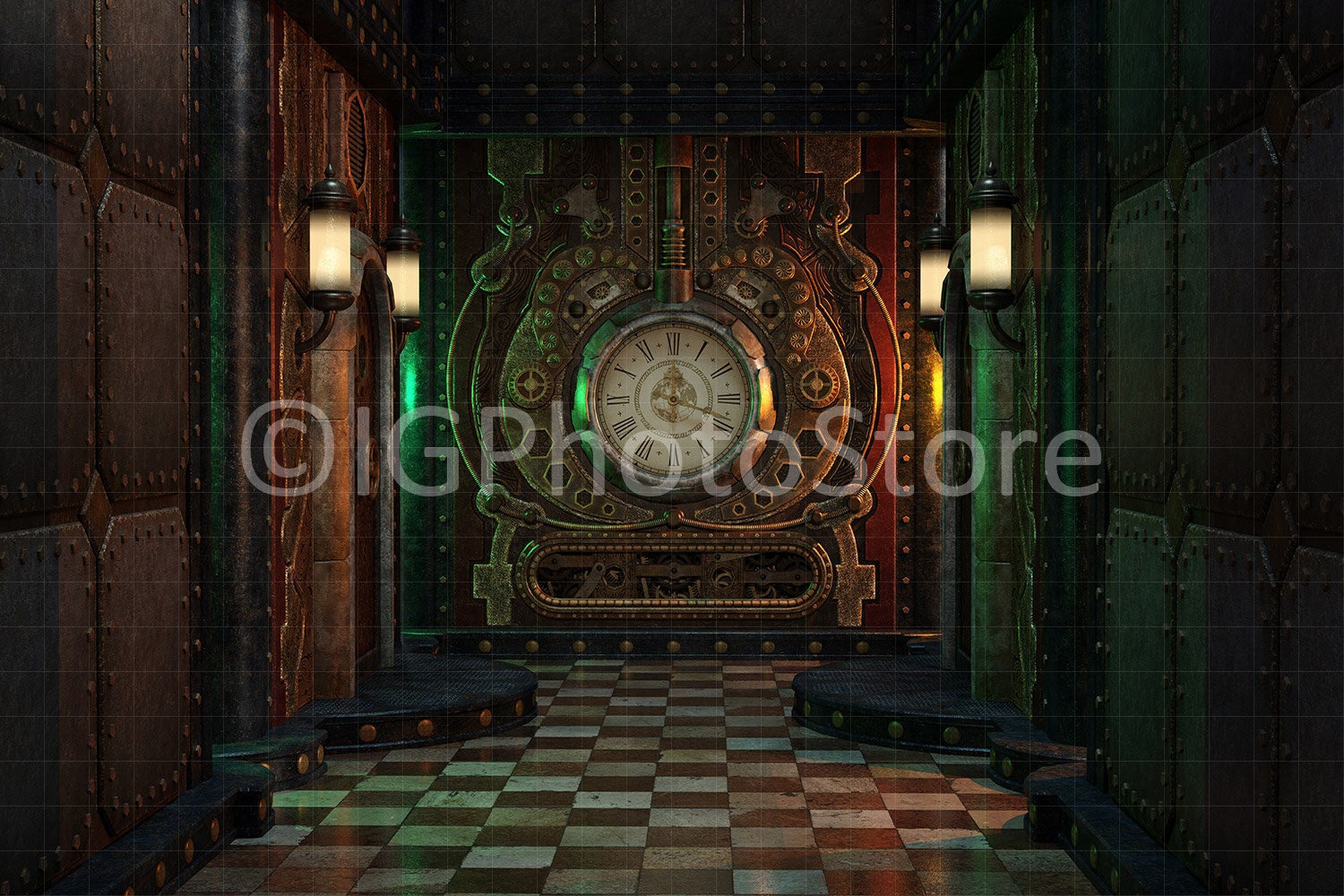 Steampunk Digital Background Cosplay Backdrop Steampunk | Etsy