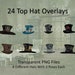 Top Hat Overlays, Whimsical Hats for Composite Portraits, PNG ...