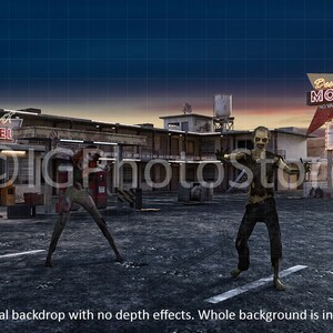 Zombie Background, Walking Zombies Backdrop, Dead Walkers, Monster ...