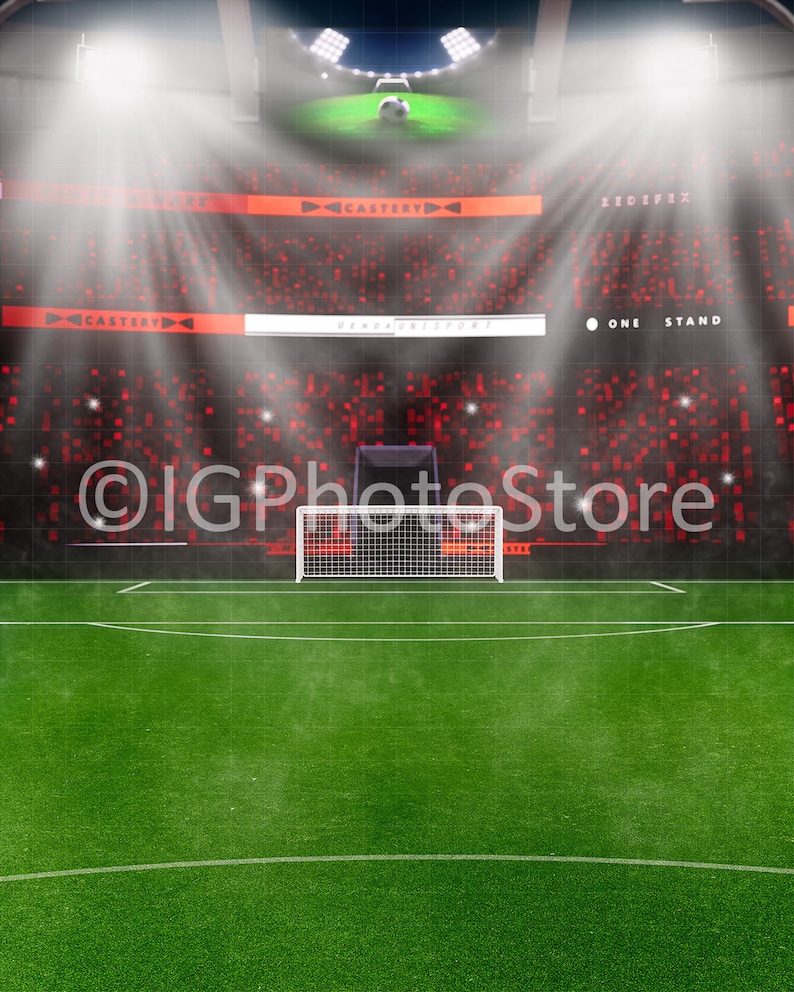 3 Football Stadium Digital Backdrops Soccer Digital - Etsy