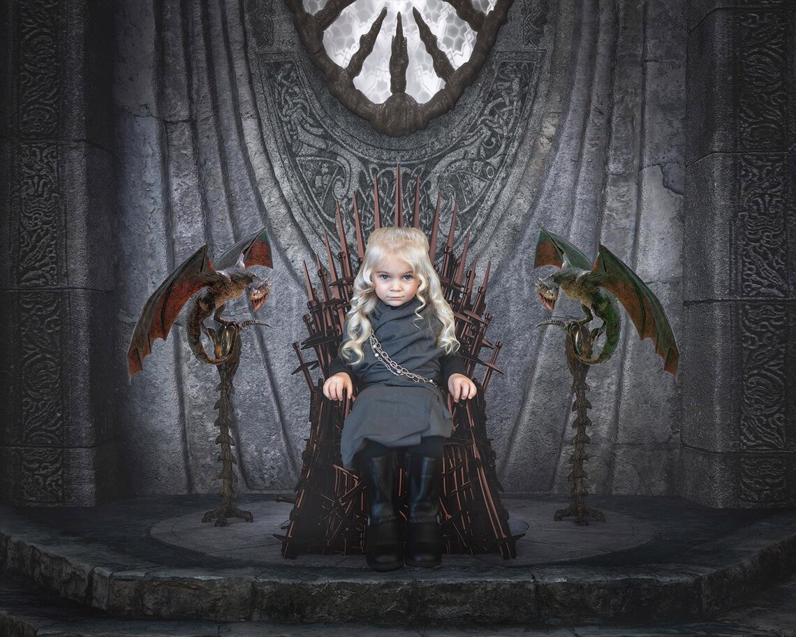 Iron Throne Digital Backdrop Medieval Fantasy Throne Room | Etsy UK