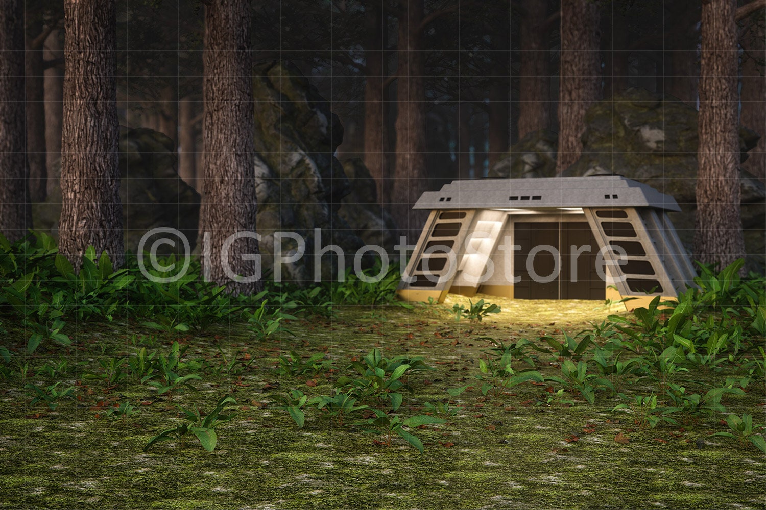 Star Base Bunker Digital Backdrop Alien Wars Sci-fi Cosplay - Etsy