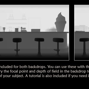 Vintage Ice Cream Parlour Digital Backdrop, 1950s Vintage Digital ...