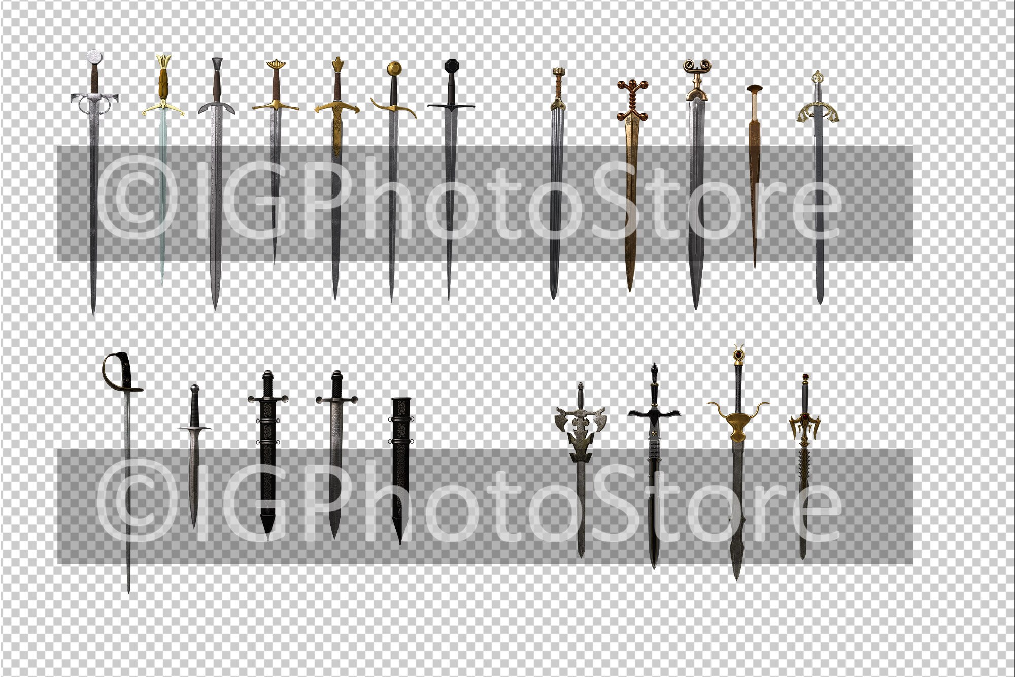 Fantasy Sword Digital Overlays Medieval Weapons PNG Clipart - Etsy