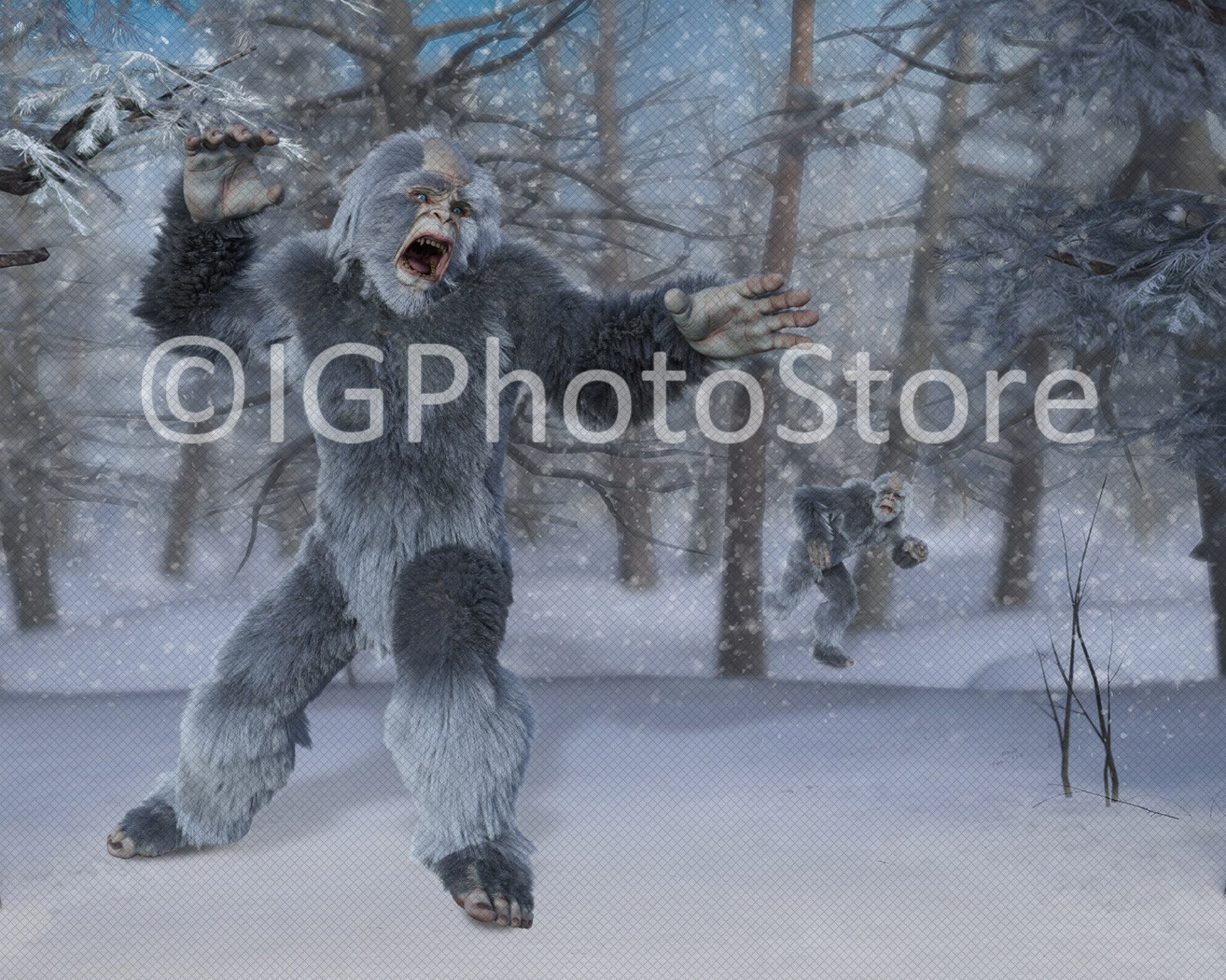 Yeti Digital Overlays Transparent PNG Yetis Yeti Clipart | Etsy UK