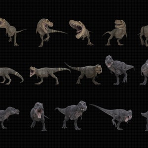 T-rex Digital Overlays, 15 Tyrannosaurus Rex PNG Overlays, Transparent ...