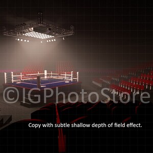 Boxing Arena Digital Backdrop, Boxing Ring Digital Backdrop, Sports ...