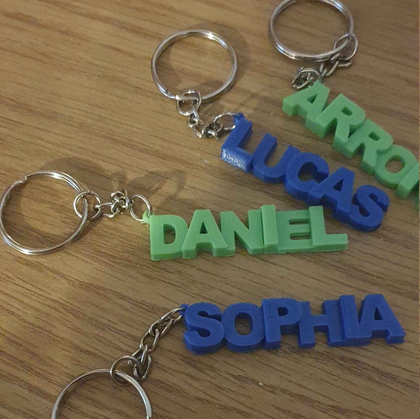 3D Printed Personalised Name Keyring | Etsy