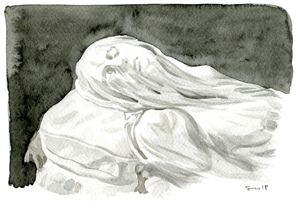 NAPLES Cristo Velato / Veiled Christ / Cristo Velado Watercolor ...
