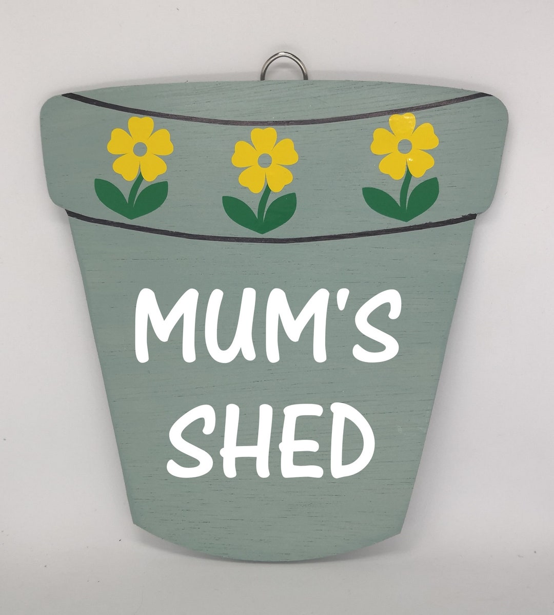 Personalised Mum's Shed Plaque Sign Pot Shape Birthday Gift - Etsy