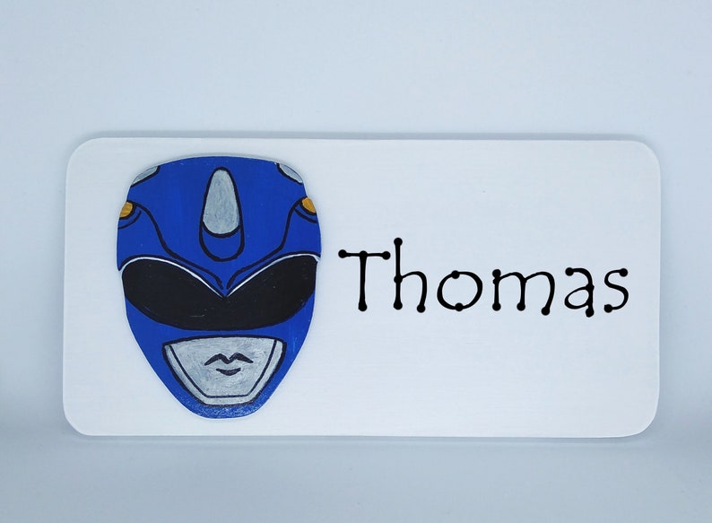 Power Rangers Personalised Childs Door Sign Plaque Ideal Gift - Etsy