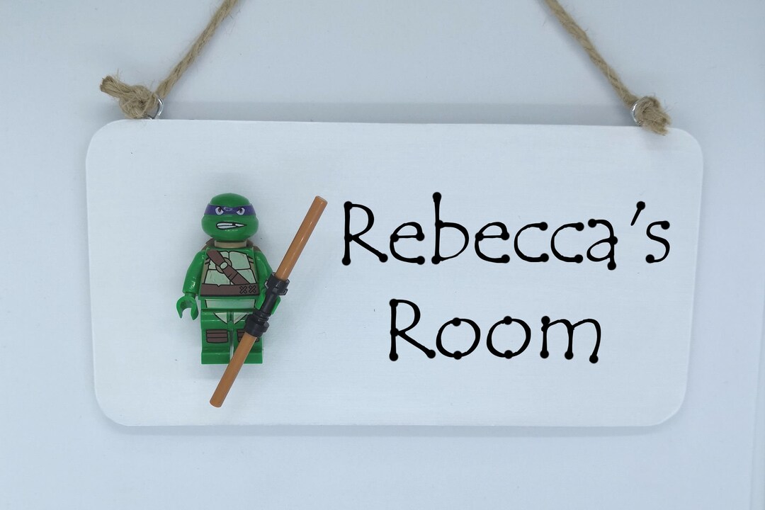 Teenage Mutant Ninja Turtles DONATELLO Personalised Mini Figure Room ...