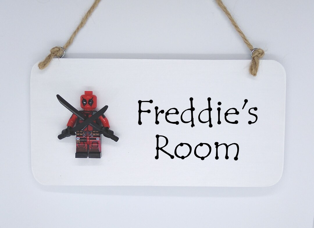 Deadpool Personalised Door Sign Plaque Mini Figure Superhero - Etsy