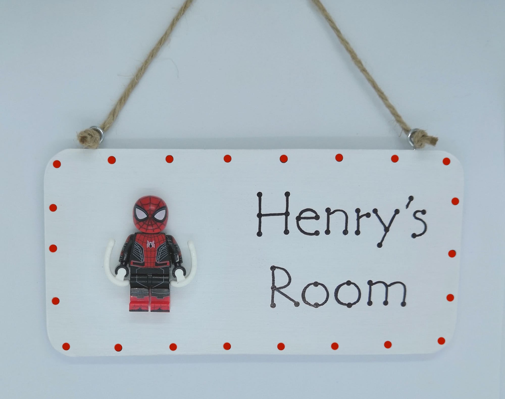Spiderman Black Personalised Door Sign Plaque Superhero - Etsy UK