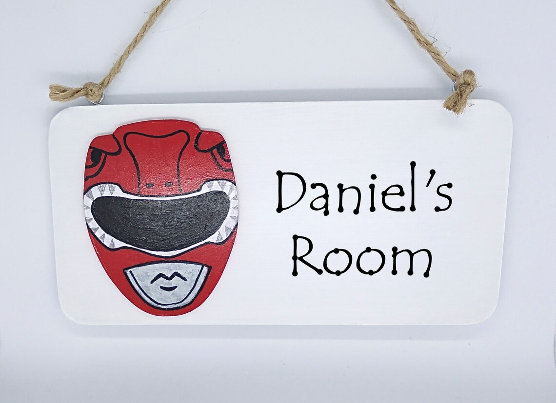 Power Rangers Personalised Childs Door Sign Plaque Ideal Gift | Etsy UK