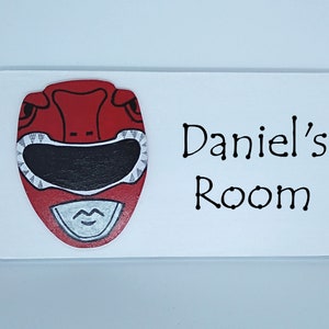 Power Rangers Personalised Childs Door Sign Plaque Ideal Gift | Etsy UK