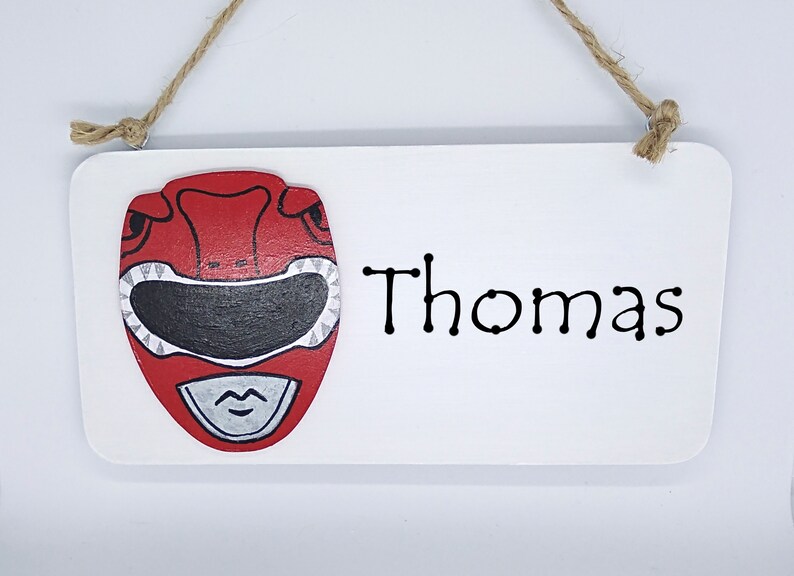 Power Rangers Personalised Childs Door Sign Plaque Ideal Gift | Etsy UK