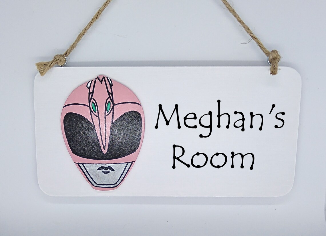 Power Rangers Personalised Childs door sign plaque Ideal Gift | Etsy