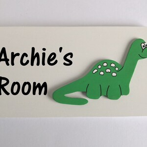 Dinosaur Personalised Childs Door Sign Plaque Cute Dino Ideal Gift - Etsy