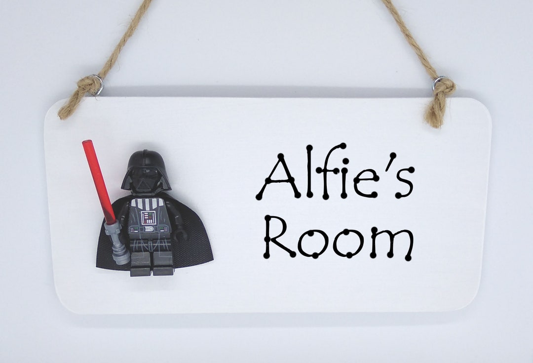 Darth Vader Personalised Star Wars Door Sign Plaque Mini Figure - Etsy