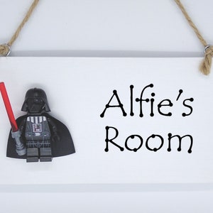 Darth Vader Personalised Star Wars Door Sign Plaque Mini Figure - Etsy