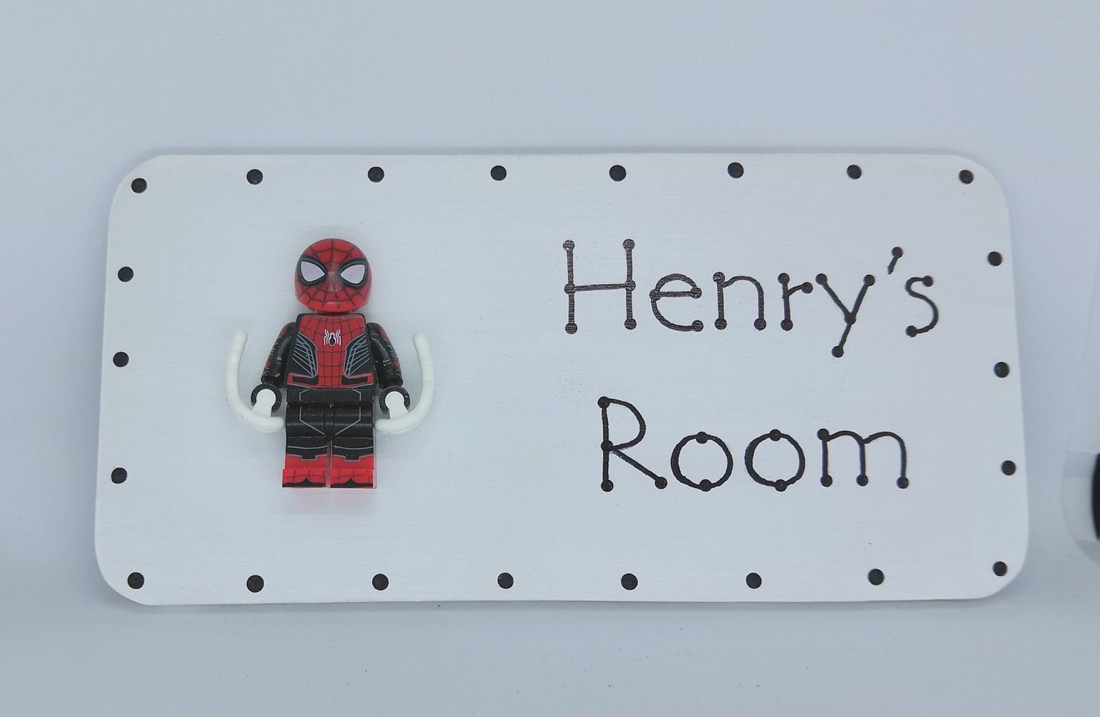 Spiderman Black Personalised Door Sign Plaque Superhero - Etsy UK