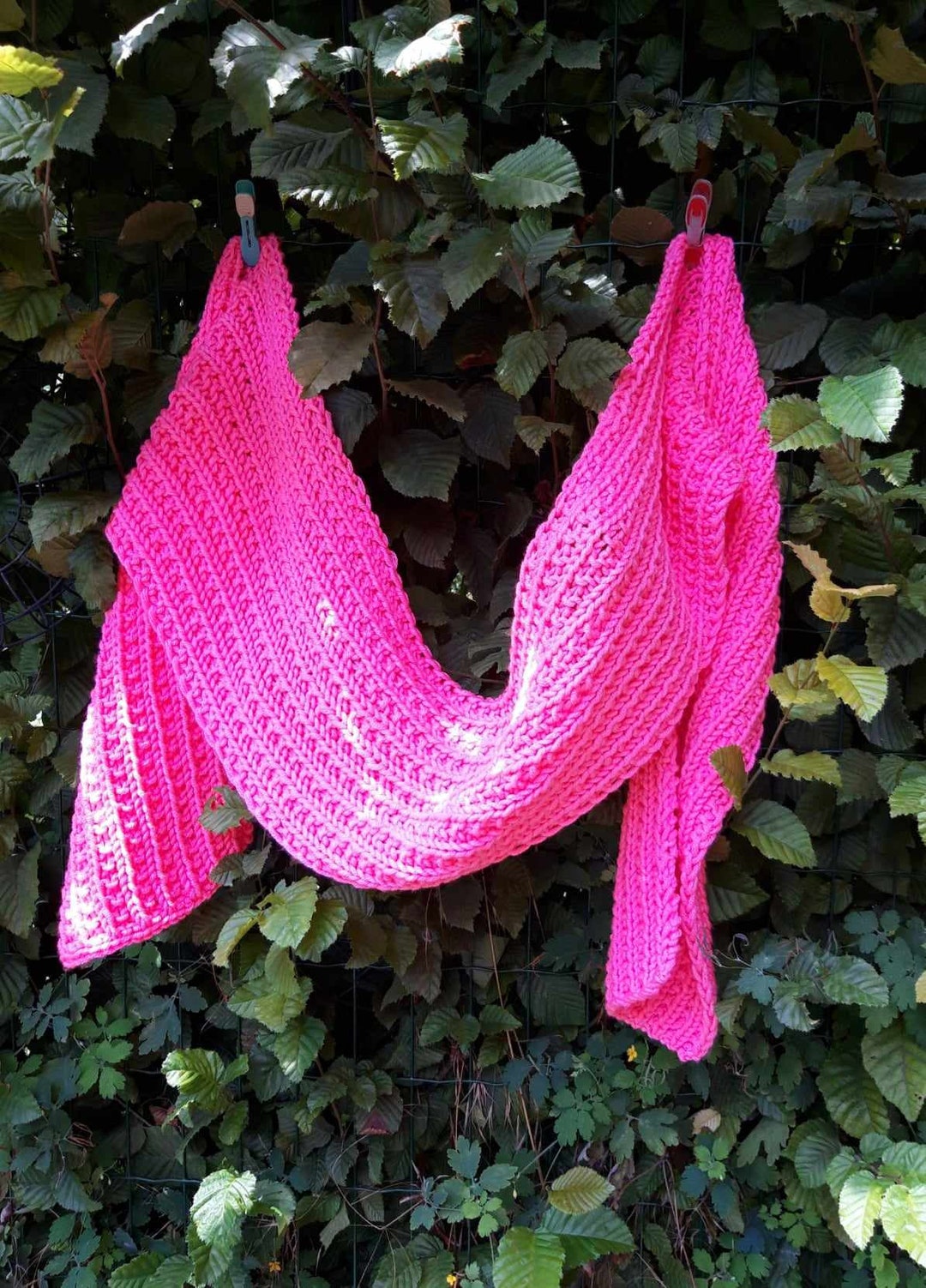 MALABAR Very Soft Scarf in Faux English Rib, Accessory, Winter - Etsy