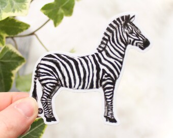 Zebra Print Sticker | Etsy