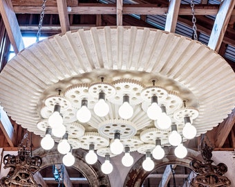 Rustic Vintage Pride of the Farm Hog Feeder Chandelier I - Etsy